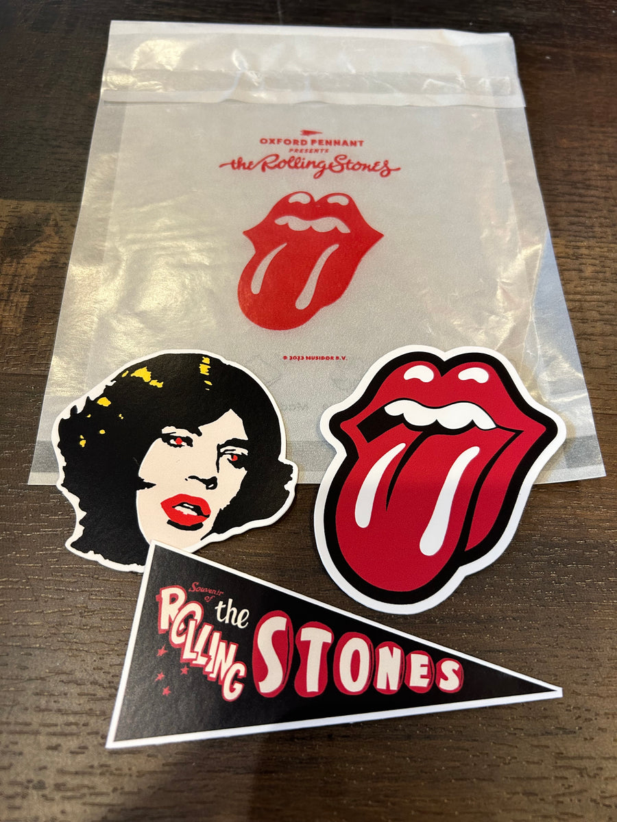 Rolling Stones 3 Piece Stickers By Oxford Pennant, NY – Midwest Trader