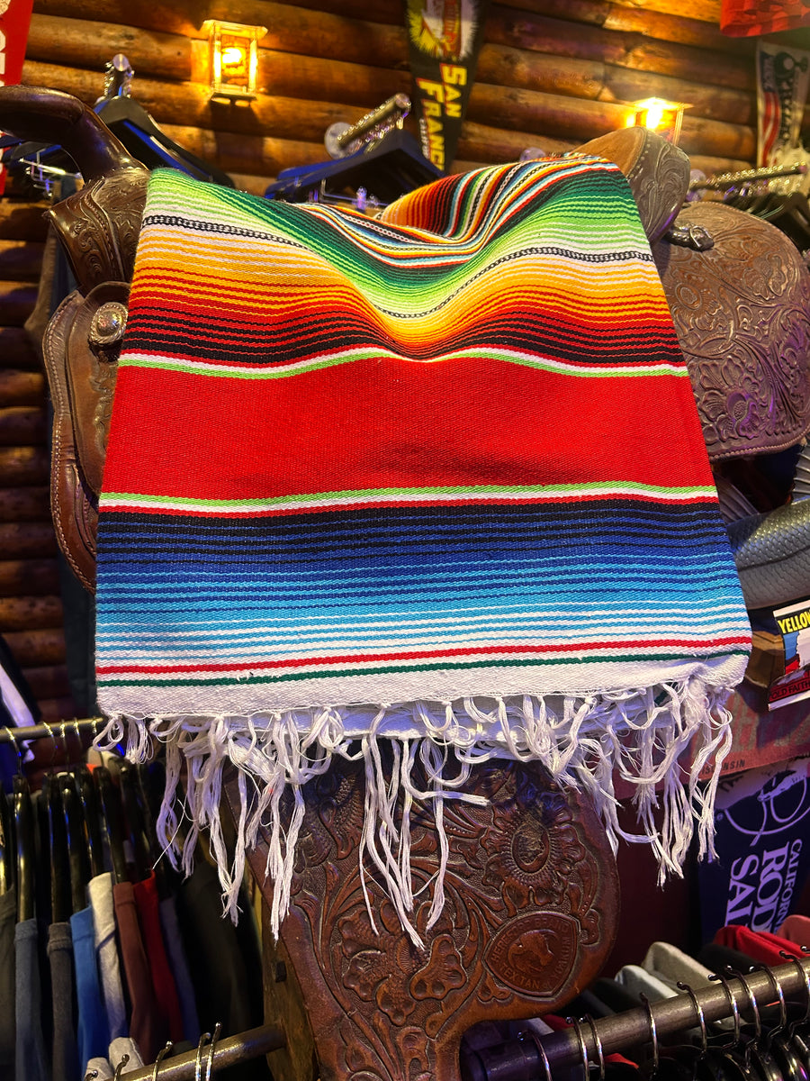 Mexican Serape Red Based, XL – Midwest Trader
