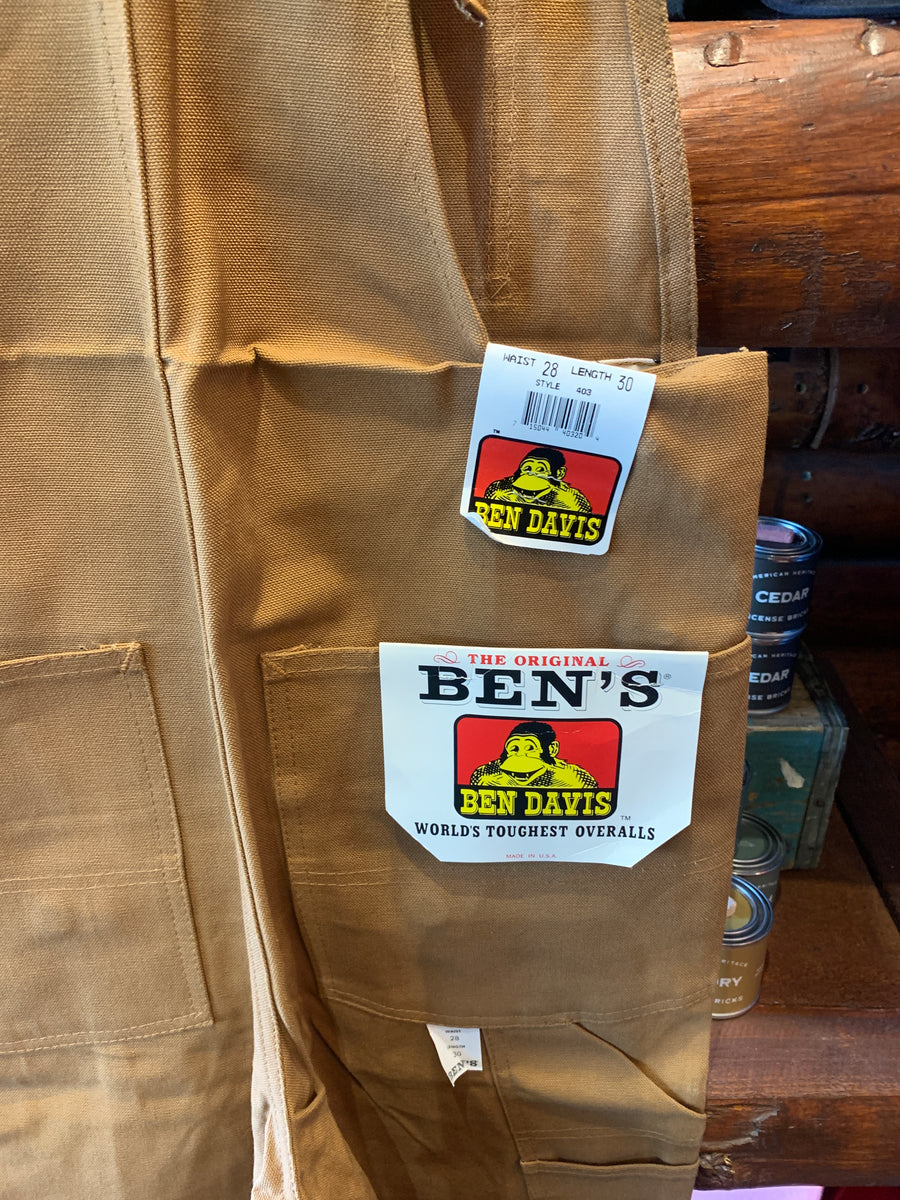 NEW Deadstock Vintage w Tags Ben Davis Overalls, W28 – Midwest Trader
