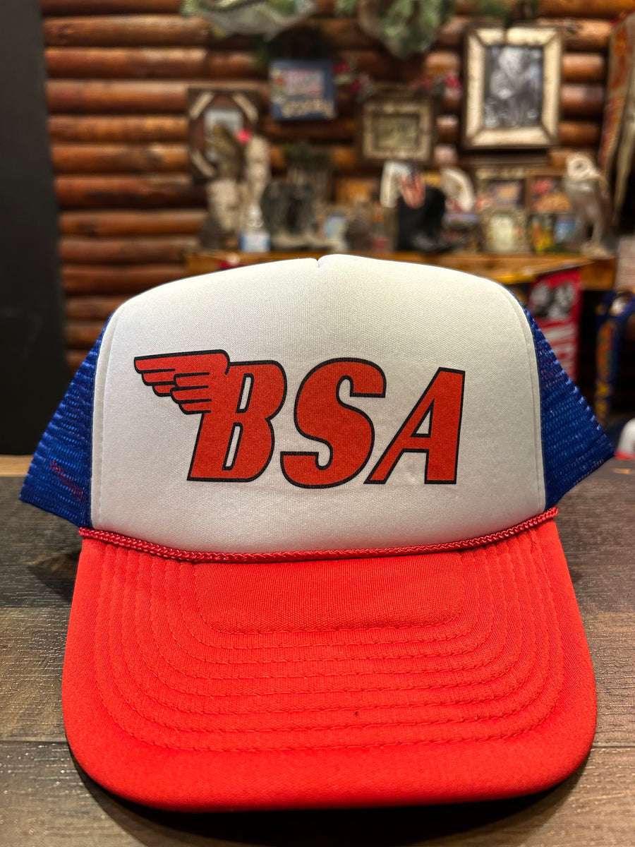 New BSA Logo R/W/Blue Hat – Midwest Trader
