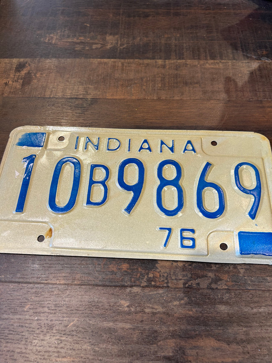Vintage Indiana Number Plate – Midwest Trader