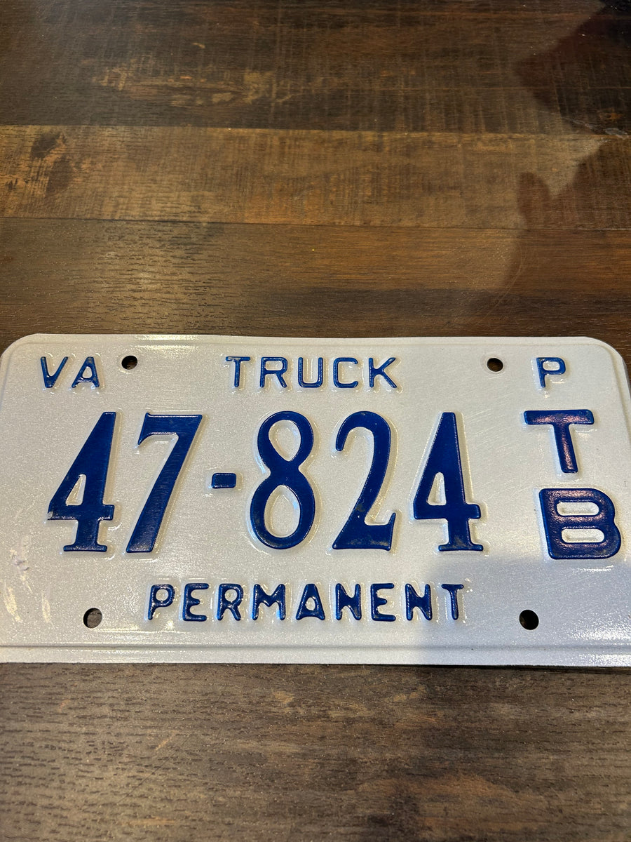 Vintage VA Trucker USA Number Plate – Midwest Trader