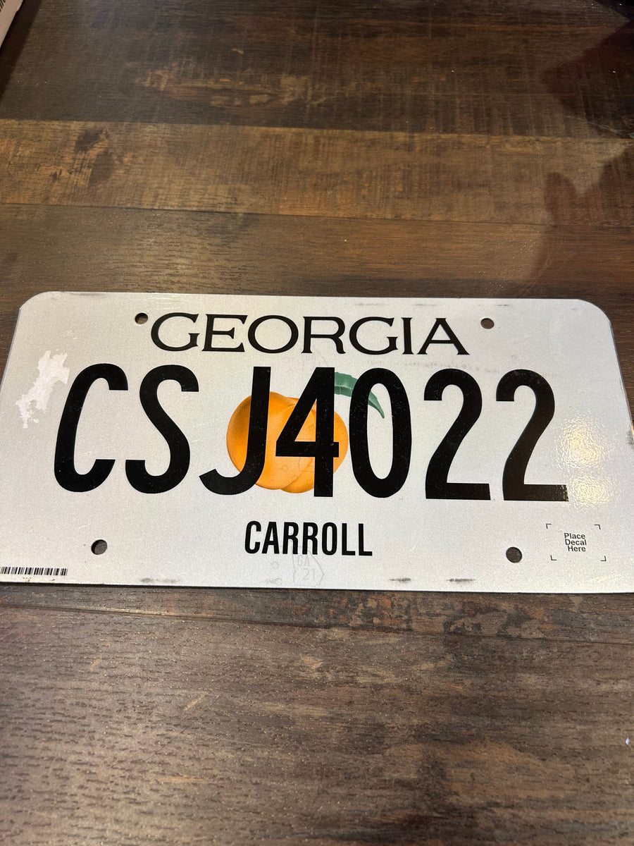 Vintage Georgia Number Plate – Midwest Trader